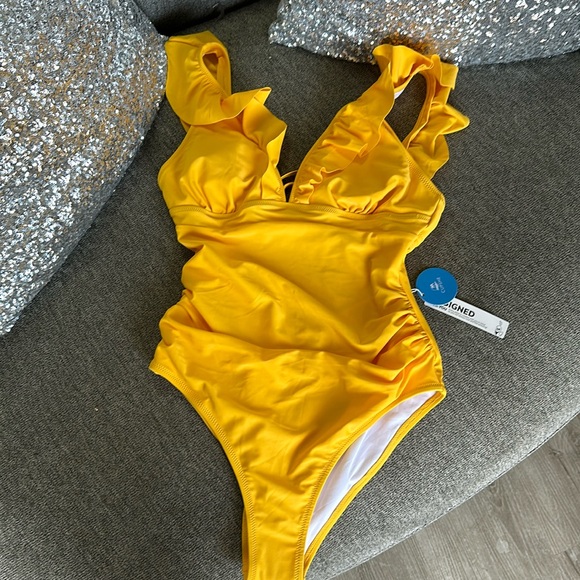 Cupshe | Swim | Cupshe Yellow Bathing Suit | Poshmark